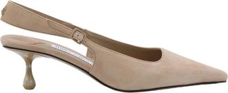 Jimmy Choo London Hohe Schuhe - Slingback Heels With Sculpted Heel - Gr. 36,5 (EU) - in Beige - f&uuml;r Damen