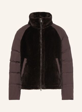 Cinque Cinque Jacke Citami Im Materialmix braun