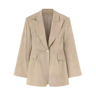 Ermanno Scervino Femme, Vestes, Beige, Taille: 38 FR Giacca a quadri Principe di Galles
