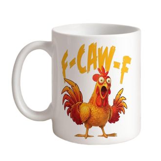 Generico Cartoon-Hahn-Tasse, kreatives Design, niedliche Tierbecher, 350 ml, Kaffeetasse, Bauernhof-Stil, dekorative Teetasse | Huhn mit Bauernhofmotiv