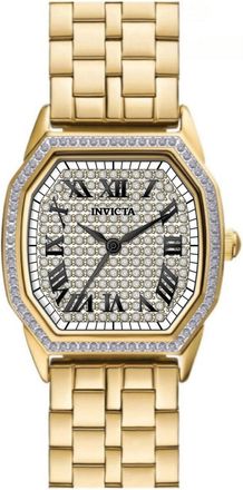 Invicta Wildflower 50081 Damenuhr - Quarzwerk - Edelstahl mit silbernem Zifferblatt - 27 mm