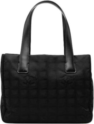 Chanel Sac cabas en nylon Pre-owned - Femme - Pre-owned - Noir - Taille: ONE Size