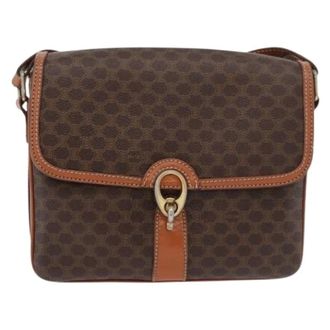 Celine Sac bandouli&egrave;re Vintage macadam Pre-owned - Femme - Pre-owned - Brun - Taille: ONE Size