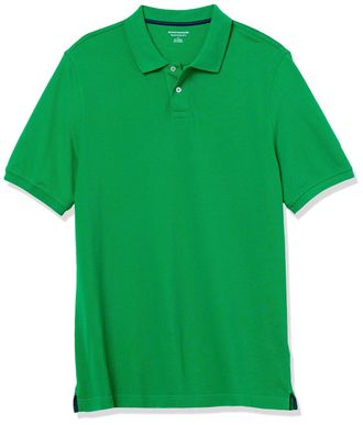 Amazon Essentials Herren-Poloshirt aus Baumwollpiqu&eacute;, normale Passform (erh&auml;ltlich in Big & Tall), Gr&uuml;n, Gr&ouml;&szlig;e XXL