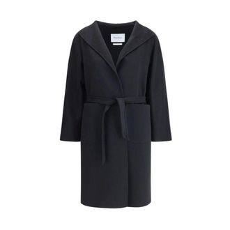 Max Mara Damen, M&auml;ntel, Schwarzk, SGr&ouml;&szlig;e