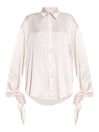 Balenciaga chemise &agrave; logo en jacquard - 9505