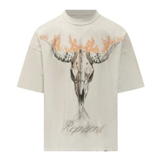 Represent Represent, Homme, Tops, Beige, Taille: L T-Shirt British Cowboys