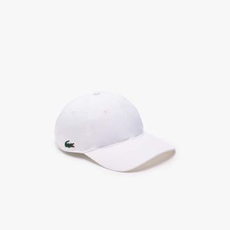 Lacoste Sport Casquette L&eacute;g&egrave;re Mixte, Blanc, Taille unique