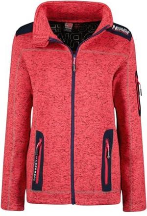 Geographical Norway Tebelle Lady Polaire Chaude Femme Chaude Fermeture Zip - Veste Automne Hiver Printemps Chaud Femmes - Longues Manches Pull Fourrure Doux Confort Outdo