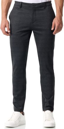 JEFF Herren JFOliver Chino Stoffhose mit 4 Taschen | Chinohose Herrenhose Stretch Hose Check, 36/32