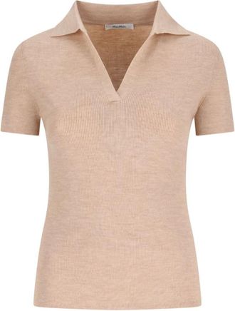 Max Mara Femme, Pulls, Beige, Taille: 40 FR Mxmalbero Knit