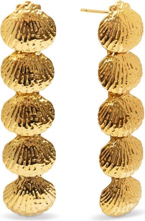 Singularu Ohrringe Long Maris. Edelstahl mit 18K vergoldung. Schmuck f&uuml;r Damen