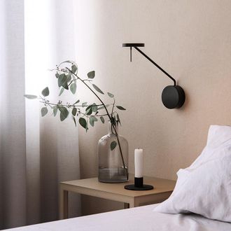 Leds - C4 Leds-c4 - Grok Invisible - Lampe de lecture murale led Gradateur tactile noir mat 765lm 3000K