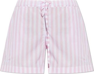 Hunza G Femme, Shorts, Rose, Taille: 38/40 FR Shorts en coton brod&eacute;