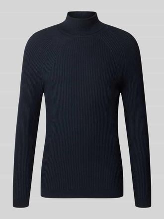 Antony Morato Rollkragenpullover aus Viskose-Mix in Ripp-Optik