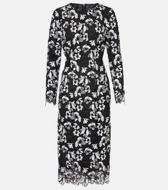 Monique Lhuillier Robe longue en satin