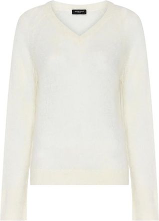 Bruuns Bazaar Femme, Pulls, Blanc, Taille: 40 FR FluffyBBAmera Knit