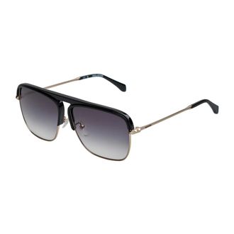 Zadig&Voltaire unisex, Accessoires, Noir, Taille: ONE Size Lunettes de soleil carrées semi-cerclées en métal