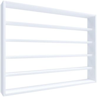 ebuy24 Ebuy24 - Vitrine murale Osado h. 60 x l. 80 x p. 10 cm Blanc