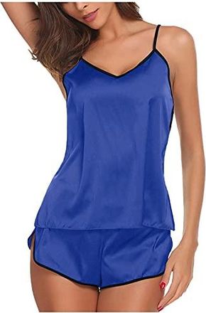 Generic Ensemble Lingerie Femme Lace Satin Soutien-Gorge Rembourr&eacute; Confortable Push Up Soft Hipster &Eacute;lastique Chemise Culottes Coupe Normale pour Saint Valent