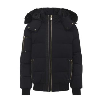 Moose Knuckles Schwarze Jacke f&uuml;r stilvolle Winterausfl&uuml;ge - - Jackets - Herren - Schwarzk - XL