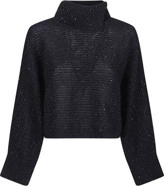 PESERICO pull à col roulé - Noir