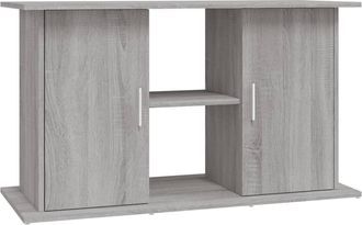 Generic Aquariumständer mit Fächer und Ablagen, Aquarienschrank, Aquarium Unterschrank, Aquarium Tisch, Aquarienunterschrank, Terrarium Schrank, Betongrau, (1