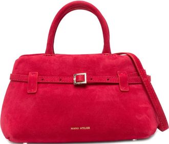 Manu Atelier Le Cambon Tote Bag aus Wildleder - Rot