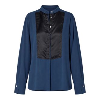 Liviana Conti Chemise Contemporaine &Eacute;l&eacute;gante - Femme - Blouses et Chemises - Bleu - Taille: 44 FR