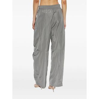 Alexander Wang Wide-Leg Polyester Track Trousers - Gray