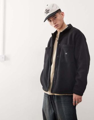 Vans Penmar - Hemdjacke aus schwerem Polar-Fleece in Schwarz