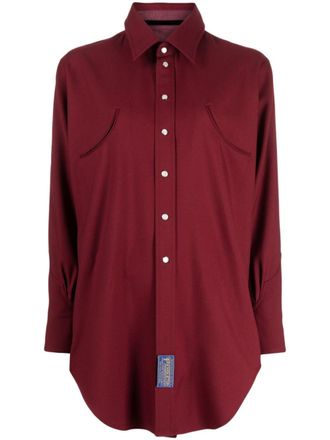 Maison Margiela x Pendleton chemise &agrave; design r&eacute;versible - Rouge