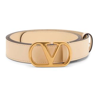 Valentino Garavani Femme, Accessoires, Beige, Taille: 90 CM Ceinture VLogo Signature