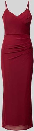 Troyden Collection Cocktailkleid mit Drapierungen und Gehschlitz