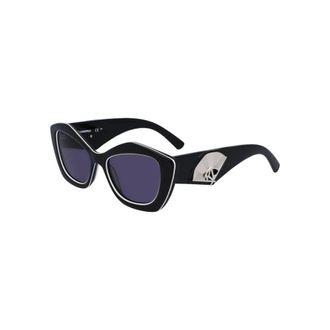 Karl Lagerfeld Femme, Accessoires, Noir, Taille: ONE Size Lunettes de soleil carr&eacute;es en ac&eacute;tate