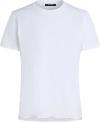 Karl Lagerfeld Tee-shirt col rond en coton