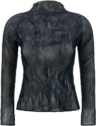 Issey Miyake Pull Col Rond - Noir