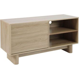 Oviala Meuble TV 120 cm scandinave bois clair