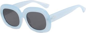 Generic Lunettes De Soleil Ovales À Grande Monture For Homme Et Femme, Idéales For Le Sport Et Les Déplacements(Blue)