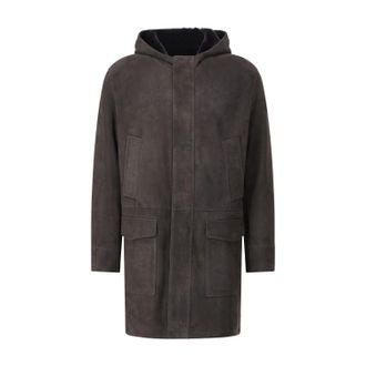 Arma Mantel Mias aus Veloursleder