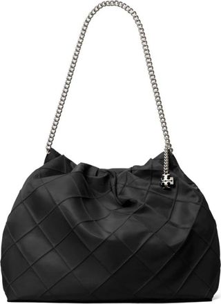 Tory Burch Femme, Sacs, Noir, Taille: ONE Size Fleming Nylon Hobo Bag