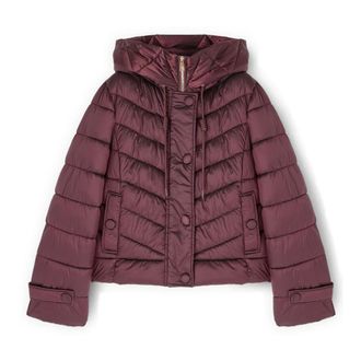 Motivi Doudoune Courte &agrave; Capuche - Femme - Vestes - Rouge - Taille: 46 FR