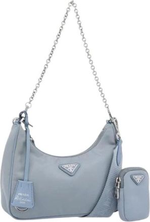 Prada Sac bandouli&egrave;re vintage Pre-owned - Femme - Pre-owned - Bleu - Taille: ONE Size