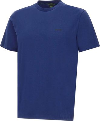 HUGO BOSS Homme, Tops, Bleu, Taille: S Tee en coton stretch