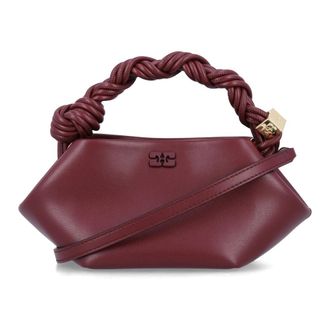 Ganni Mini Sac Bou - Femme - Sacs - Rouge - Taille: ONE Size