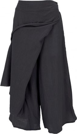 Guru Shop Ethno Hosenrock, Boho Maxirock, Sommerrock - Schwarz, Damen, Baumwolle, Size:L/XL