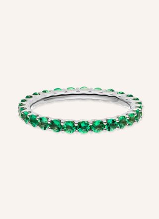 VEYNOU Veynou Ring Evergreen Memory Aus 14 Karat Wei&szlig;gold Und 1,40ct. Smaragd silber