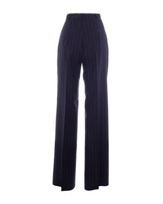 Max Mara Womens Trousers Enfasi Blue Wool