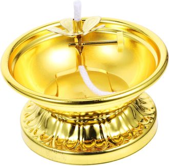 NUOBESTY Vintage Kerosin &Ouml;llampe aus Legierung Verstellbare Butterlampe f&uuml;r Wohnraum und Buddhistische Desktop Dekoration Langlebige Aromalampe f&uuml;r Hochzeit No