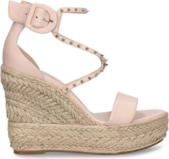 Christian Louboutin Femme, Chaussures, Beige, Taille: 39 EU &Eacute;l&eacute;gante Sandale Compens&eacute;e